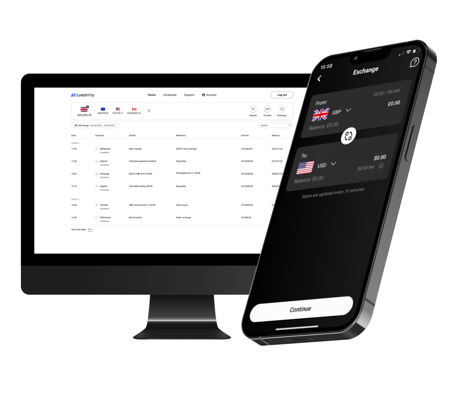 luxon pay promo desgin